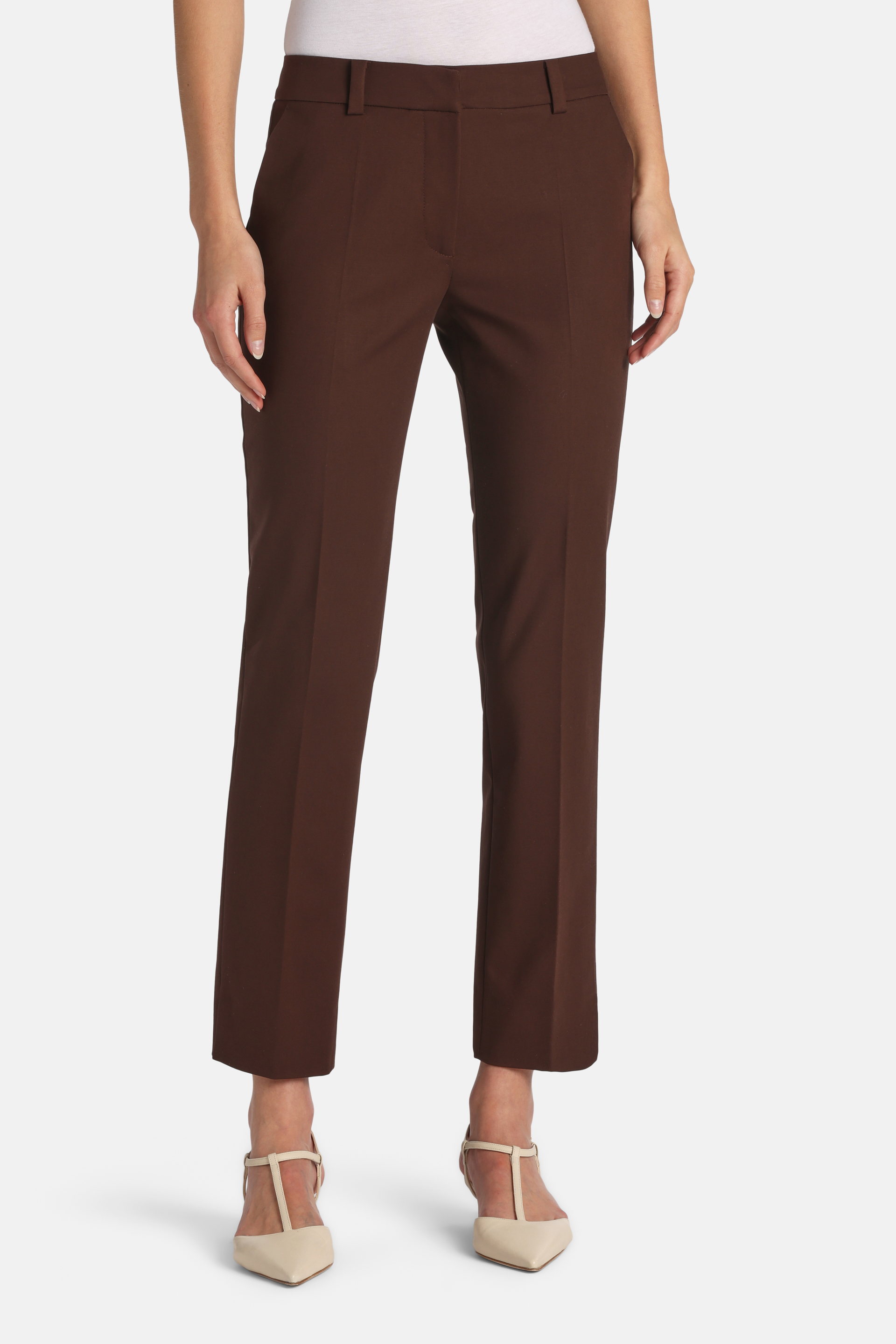 Amatore - Pressed crease pants | CLOTHING - Luisa Spagnoli