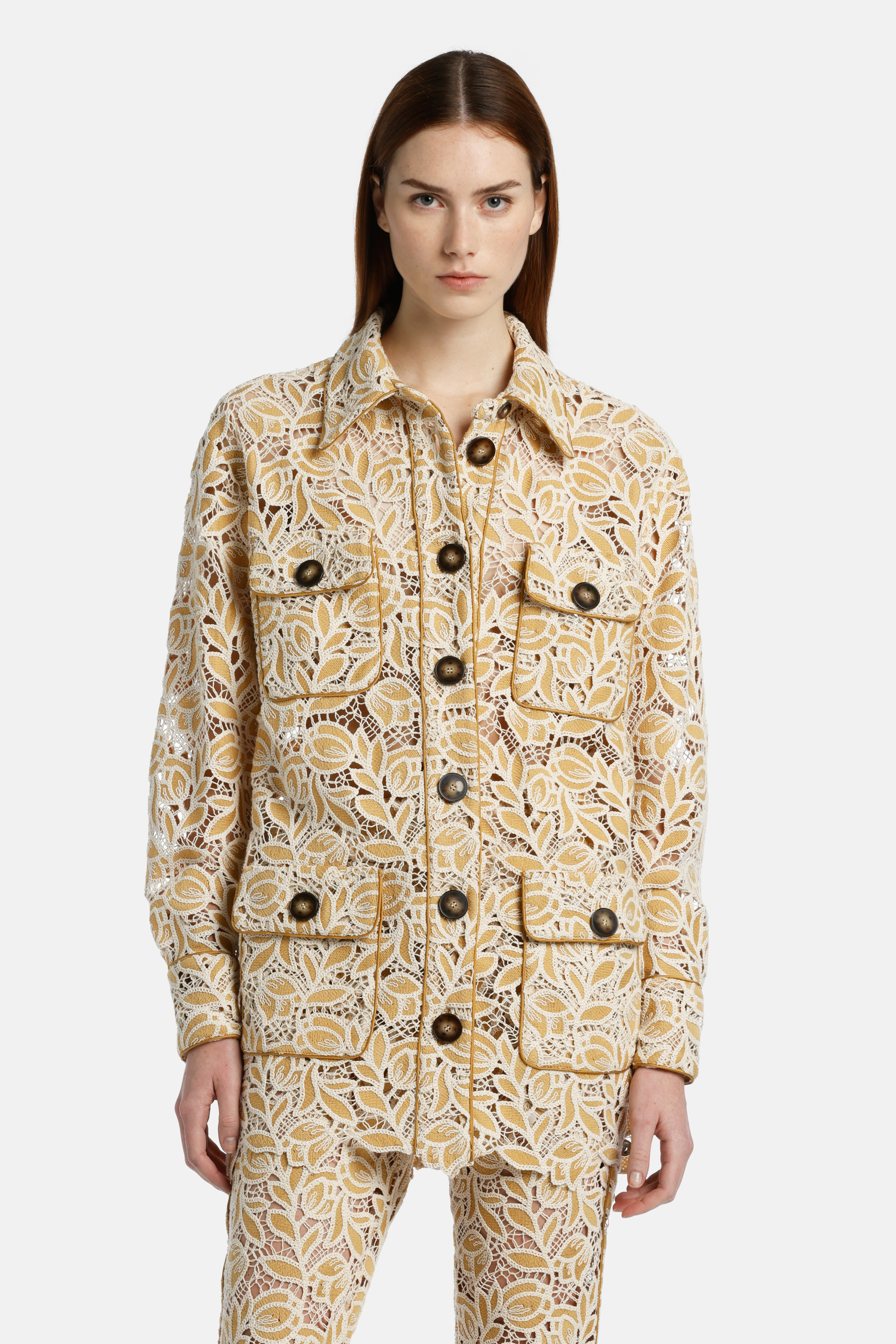 Vistosa - Macrame safari jacket – Fashion Show | Luisa Spagnoli