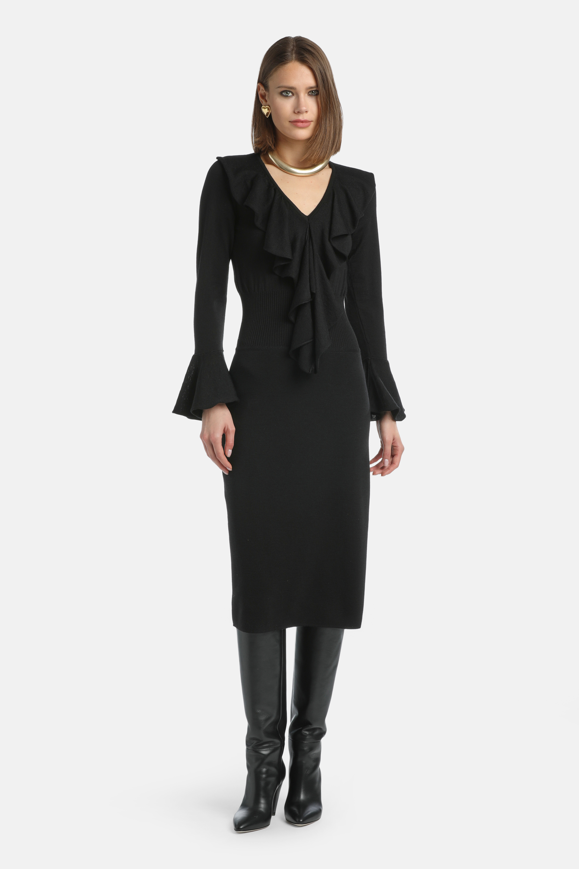 Malimba - Wool midi skirt | Dresses - Luisa Spagnoli