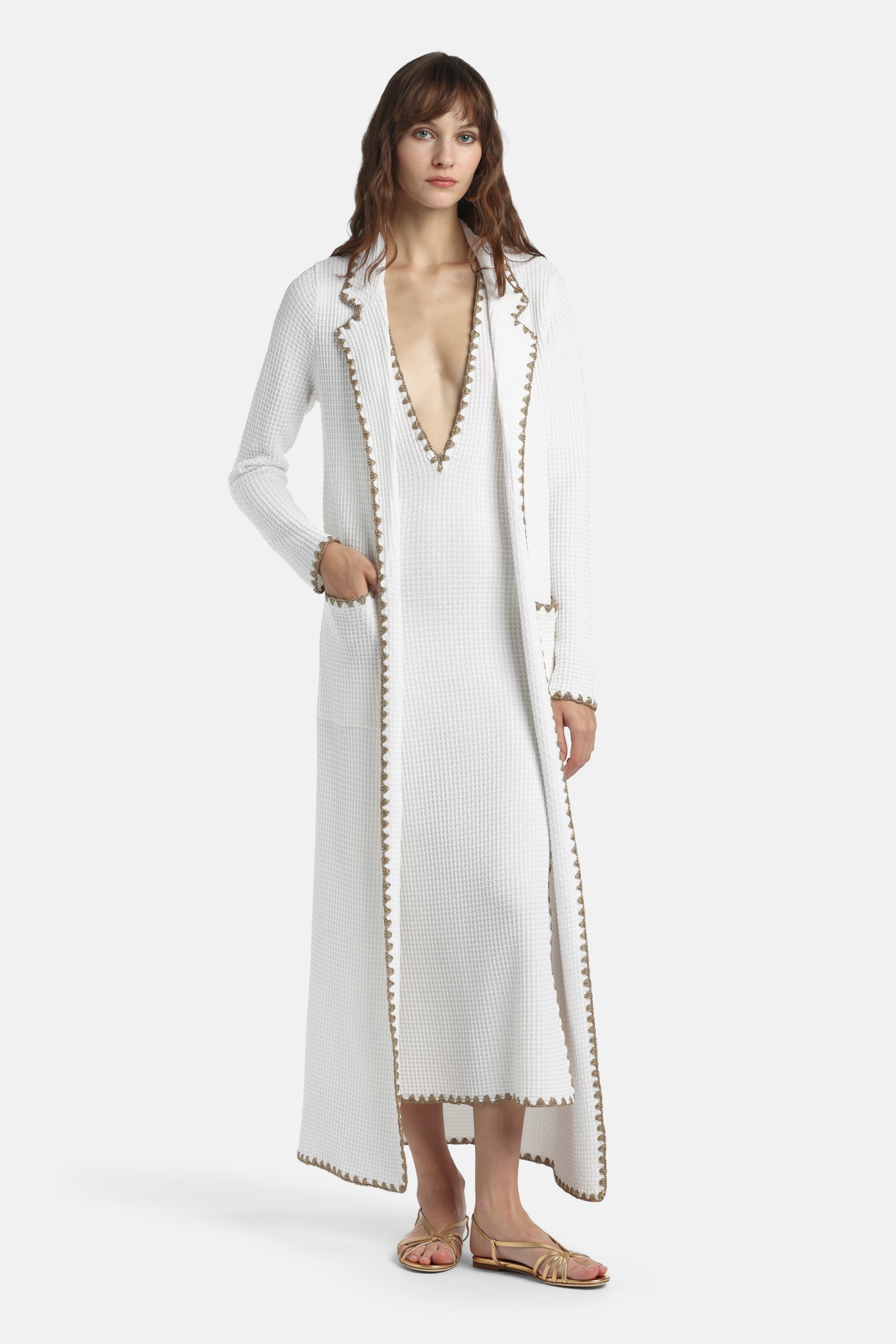 Canoniche - Viscose coat- Fashion Show | CLOTHING - Luisa Spagnoli
