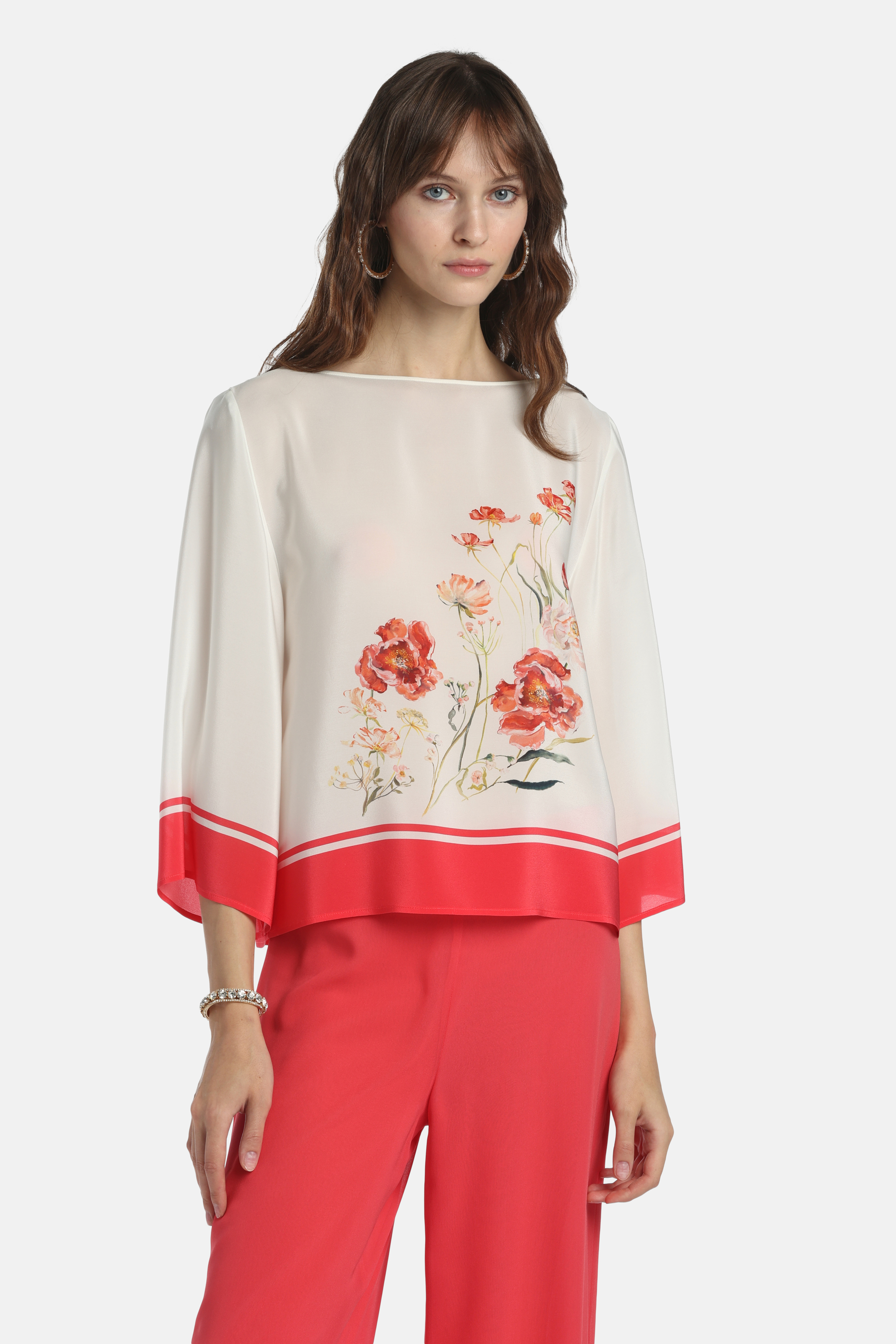 Barcana - Printed silk blouse | CLOTHING - Luisa Spagnoli